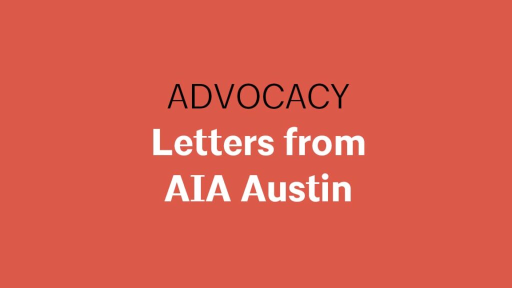 Letters from AIA Austin – AIA Austin